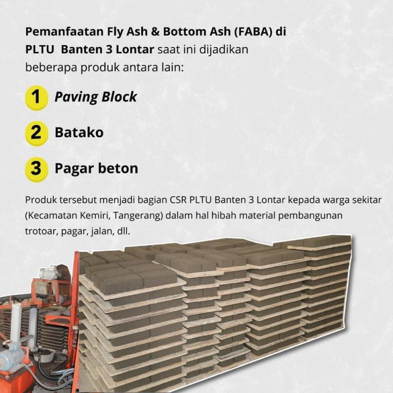 Begini Pemanfaatan FABA DI PLTU Banten 3 Lontar » Berita energi & Minerba Hari Ini - RuangEnergi.com