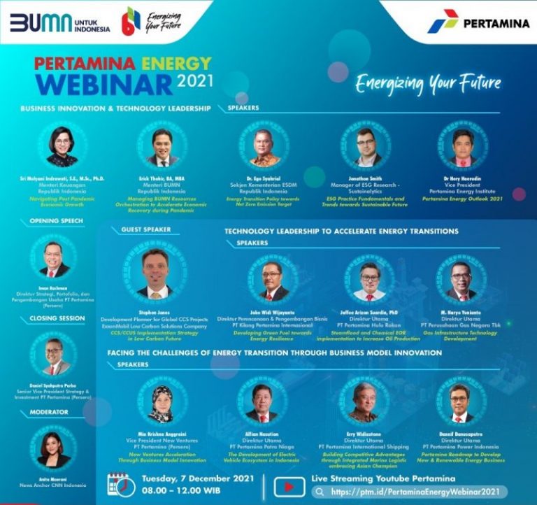 Pertamina Akan Gelar Webinar Energy Bertemakan Energizing Your Future ... Pertamina Akan Gelar Webinar Energy Bertemakan Energizing Your Future ...