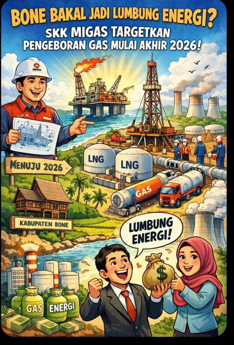 Bone Bakal Jadi Lumbung Energi? SKK Migas Targetkan Pengeboran Gas ...